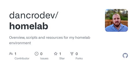 GitHub Dancrodev Homelab Overview Scripts And Resources For My Homelab Environment