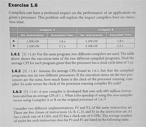 Get Answer Texts Exercise 16 Compilers Can Have A Profound Impact On