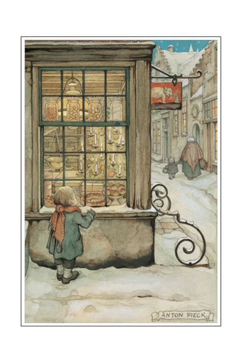 Anton Pieck Kerstkaart Bakkerij
