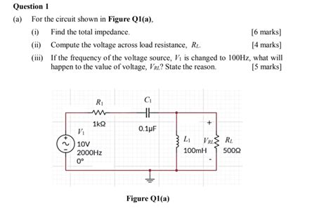 Solved Question A For The Circuit Shown In Figure Q A Chegg