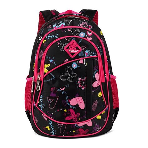 Cute Girls Floral Printing Elementary School Outdoor Bag Backpack
