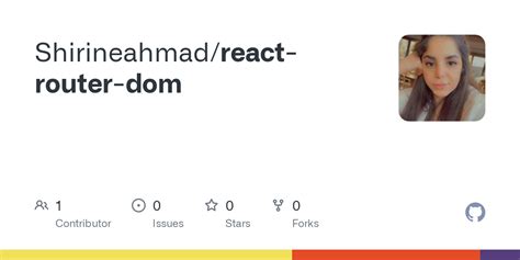 github shirineahmad react router dom
