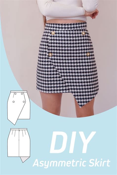 Womens Mini Skirt With Lining Buttons Soraya Asymmetric Wrap Skirt US