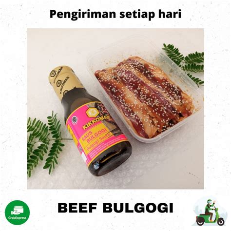 Jual Beef Slice Marinasi Bulgogi Beef Slice Yoshinoya Marinated