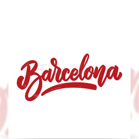 白色背景 红色手写体 Barcelona”在白色背景上 模板免费下载 Eps格式 1000像素 编号37648313 千图网