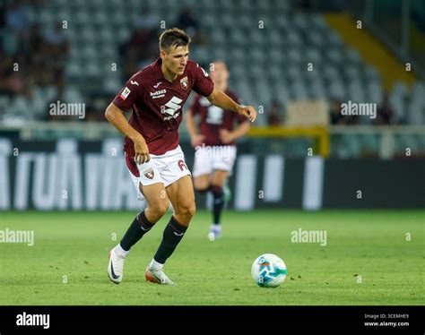 Gvidas Gineitis Of Torino Fc During The Coppa Italia 2025 26 Season Football Match Between