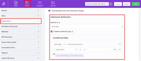 How To Redirect Users Conditionally After Form Submission Everest Forms