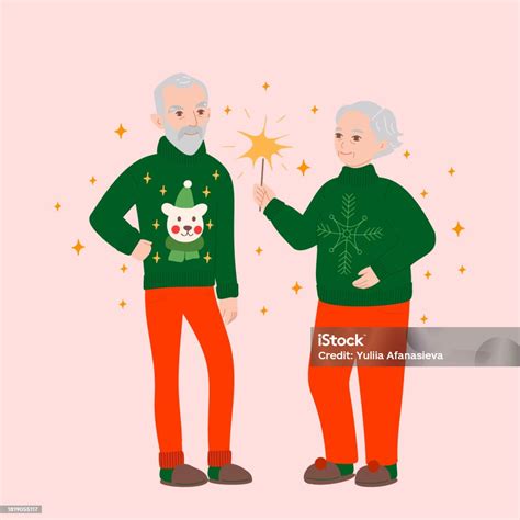 캐릭터 장면으로 크리스마스 컨셉을 축하하는 가족 벡터 일러스트 레이 션 벡터에 대한 스톡 벡터 아트 및 기타 이미지 벡터