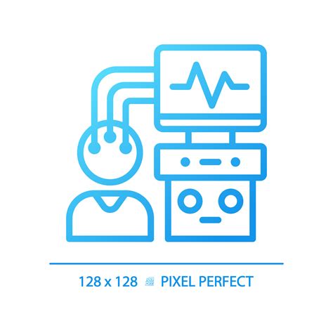 Eeg Machine Pixel Perfect Gradient Linear Vector Icon Brain Activity Sleep Disorder Nervous