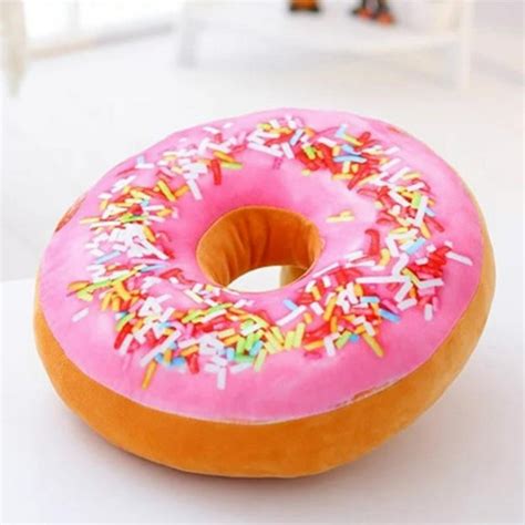 Donut Doughnut Donuts Breakfast Junk Food Pillow Food Pillows