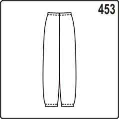 Выкройка штанов на резинке, размеры 44, 46, 48 - Porrivan
