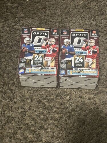 2023 Panini Nfl Donruss Optics Football Trading Card Blaster Box Lot Of