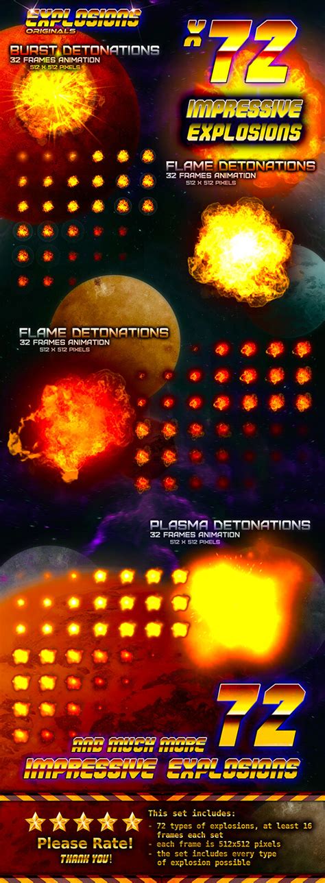 Artstation 2d Explosions Hyperpack Bundle Game Assets