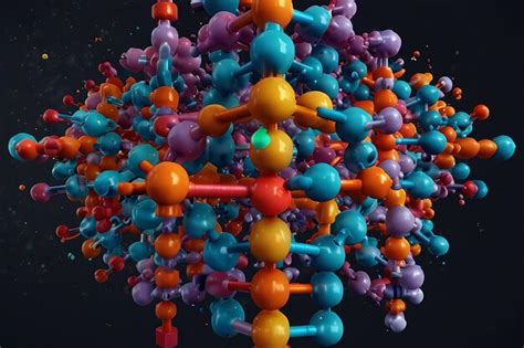 Premium Photo Polymerization Unveiled Animated Chain Formation