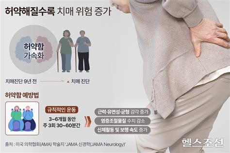허약한 사람이 치매 위험 높아… 6개월간 이것 통해 극복을 당신의 건강가이드 헬스조선