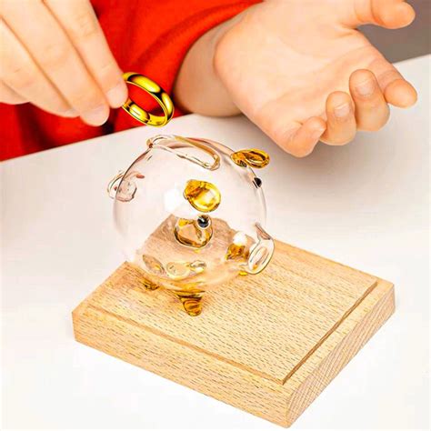 Mua Ống heo đất tiết kiệm bằng thủy tinh trong suốt đựng được cả thế giới heo mini thuỷ tinh