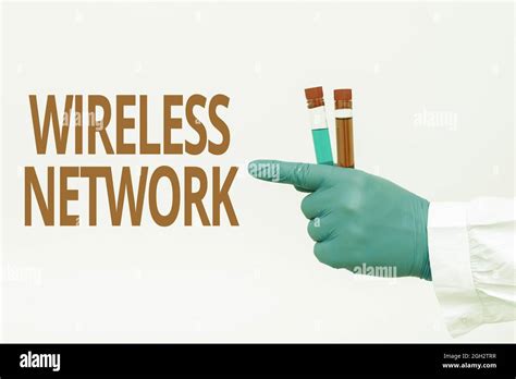 Writing Displaying Text Wireless Network Internet Concept Computer Network That Uses Wireless