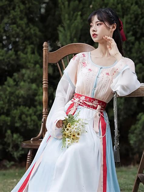 Floral Hanfu Dress Ancient Chinese Traditional Costume Temu