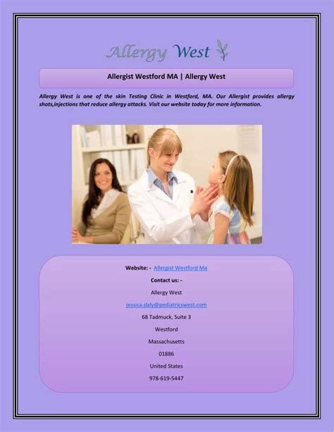 Ppt Allergist Westford Ma Allergy West Powerpoint Presentation Free