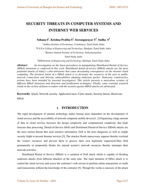 PDF SECURITY THREATS IN COMPUTER SYSTEMS AND INTERNET WEB SERVICES