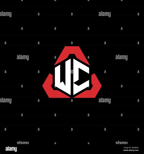 Wc Initial Logo Modern And Futuristic Concept For Esport Or Gaming Logo