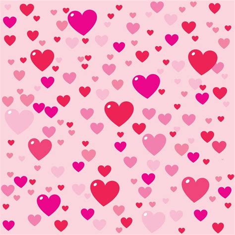 diseño de fondo de patrones sin fisuras de corazones de color rosa