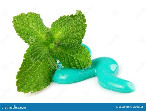 Toothpaste With Mint Stock Photo Image Of Cleaner Striped 22680168