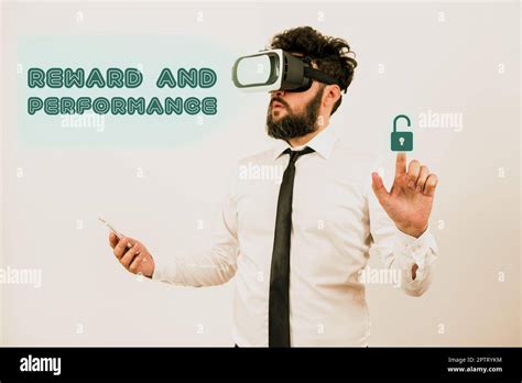 Text Sign Showing Reward And Performance Concept Meaning Given In