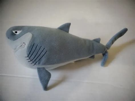 Disney Finding Nemo 8 Bruce Great White Shark Bean Bag Plush 2002