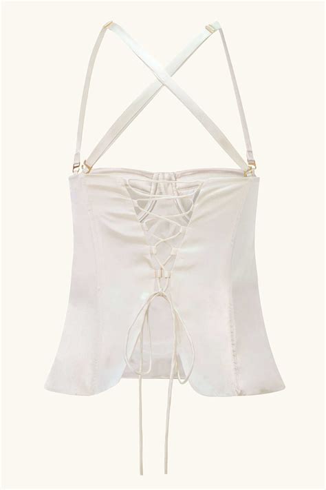 Amira Bustier Ivory White Idáh