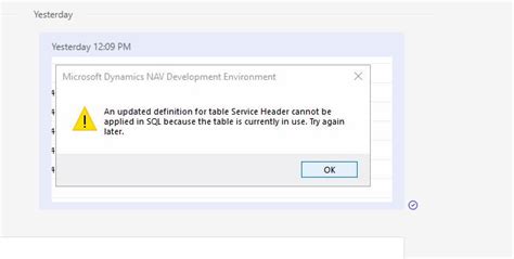 Sql Error When I Compile The Object In Nav 2016 —