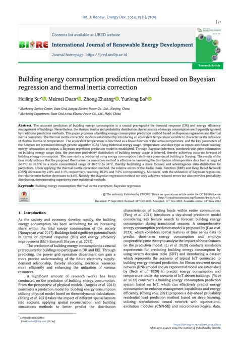 pdf building energy consumption prediction method based on bayesian