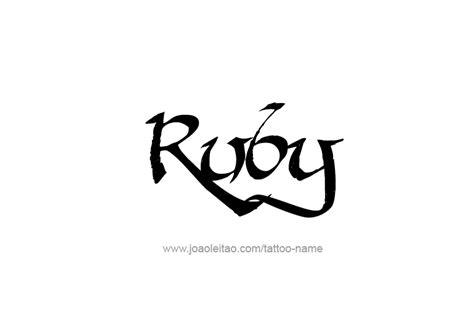 Ruby Name Tattoo Designs Name Tattoo Designs Name Tattoo Name Tattoos