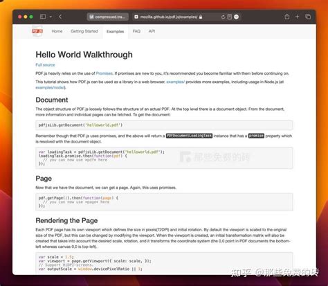 Pdfjs 免费开源的 Javascript 读取、显示 Pdf 文档的工具库，由 Mozilla 开发并且持续维护 知乎