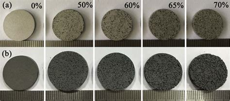 Macrographs Of A Green Compacts After Nacl Dissolution And B Download Scientific Diagram