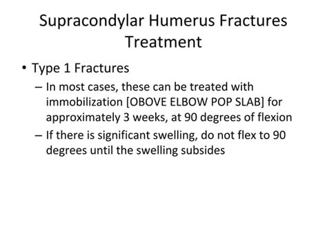 Classificaton Of Injuries Around Elbow Management Of Supracondylar