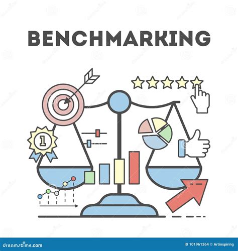 Benchmarking Concept Logo Vector Icon Set 71087224