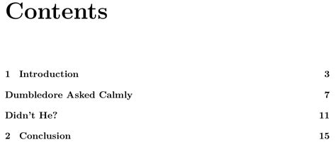 如何在LaTeX中创建无编号的部分章节和小节 Baeldung中文网