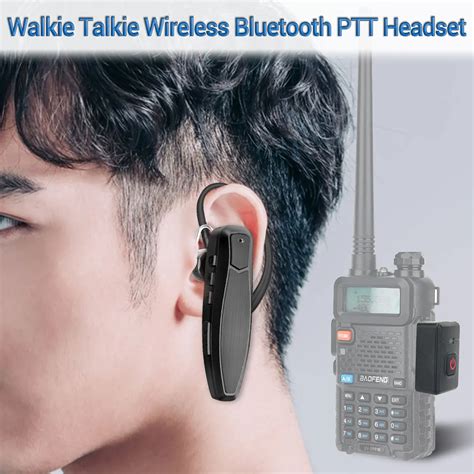 Baofeng Walkie Talkie Wireless Bluetooth Ptt Headset