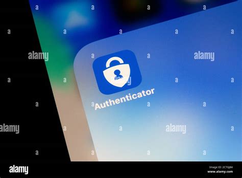 Ostersund Sweden July 17 2020 Microsoft Authenticator App Icon On A Smartphone The