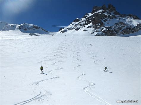 Pizol 2844m Aktuelle Verhältnisse vom 25 03 2017 auf der Route Ab