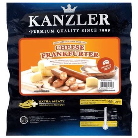 Jual Frozen Food Kanzler Cheese Frankfurter 360gram Disass Jogja