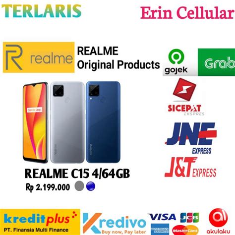Jual REALME C15 4 64 GB GRS RESMI 1THN 4 64GB 4 128Gb 6000mAh