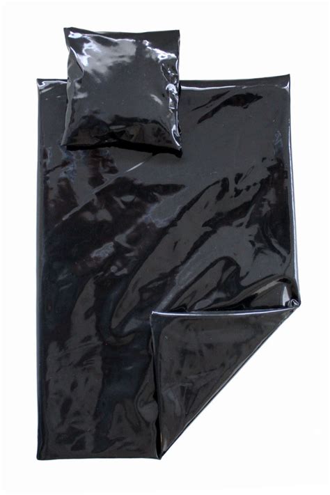 PVC-Bettwäsche-Set 135x200 cm (Schwarz / Lack) | fabimonti.de