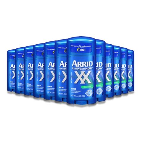 Arrid Extra Extra Dry Solid Anti Perspirant Deodorant 2 6 Oz 12 Pack Shelhealth