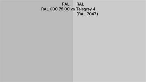 Ral Ral 000 75 00 Vs Telegrey 4 Side By Side Comparison