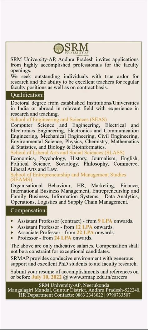 Srm University Ap Andhra Pradesh Posted On Linkedin