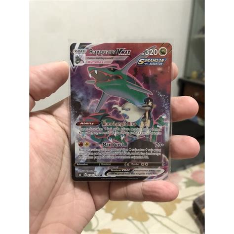 Jual Kartu Pokemon Tcg Rayquaza Vmax Csr S8b Vmax Klimaks Original