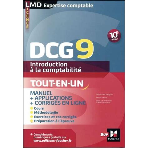 Livre DCG introduction à la comptabilité manuel e édition Cdiscount Librairie