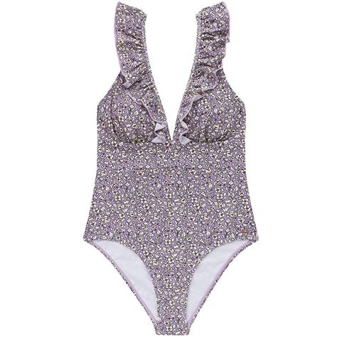 Moeder Badpak Safhira Flore Women Chalk Violet Schattige